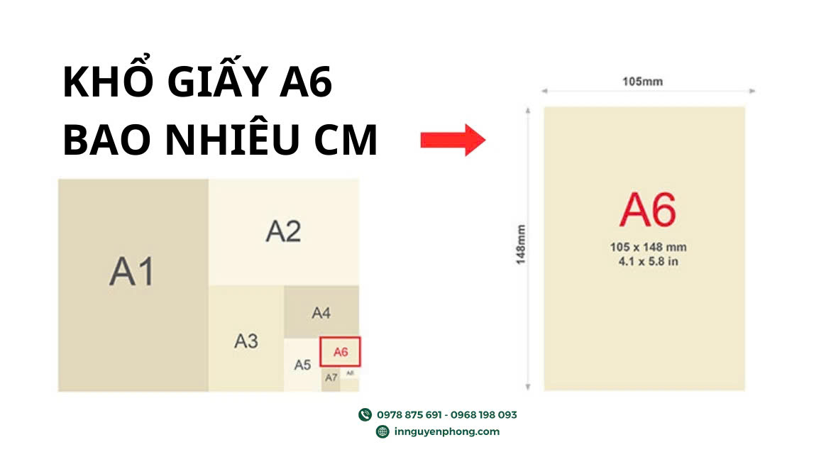 Khổ giấy A6 - Kích thước và ứng dụng trong in ấn