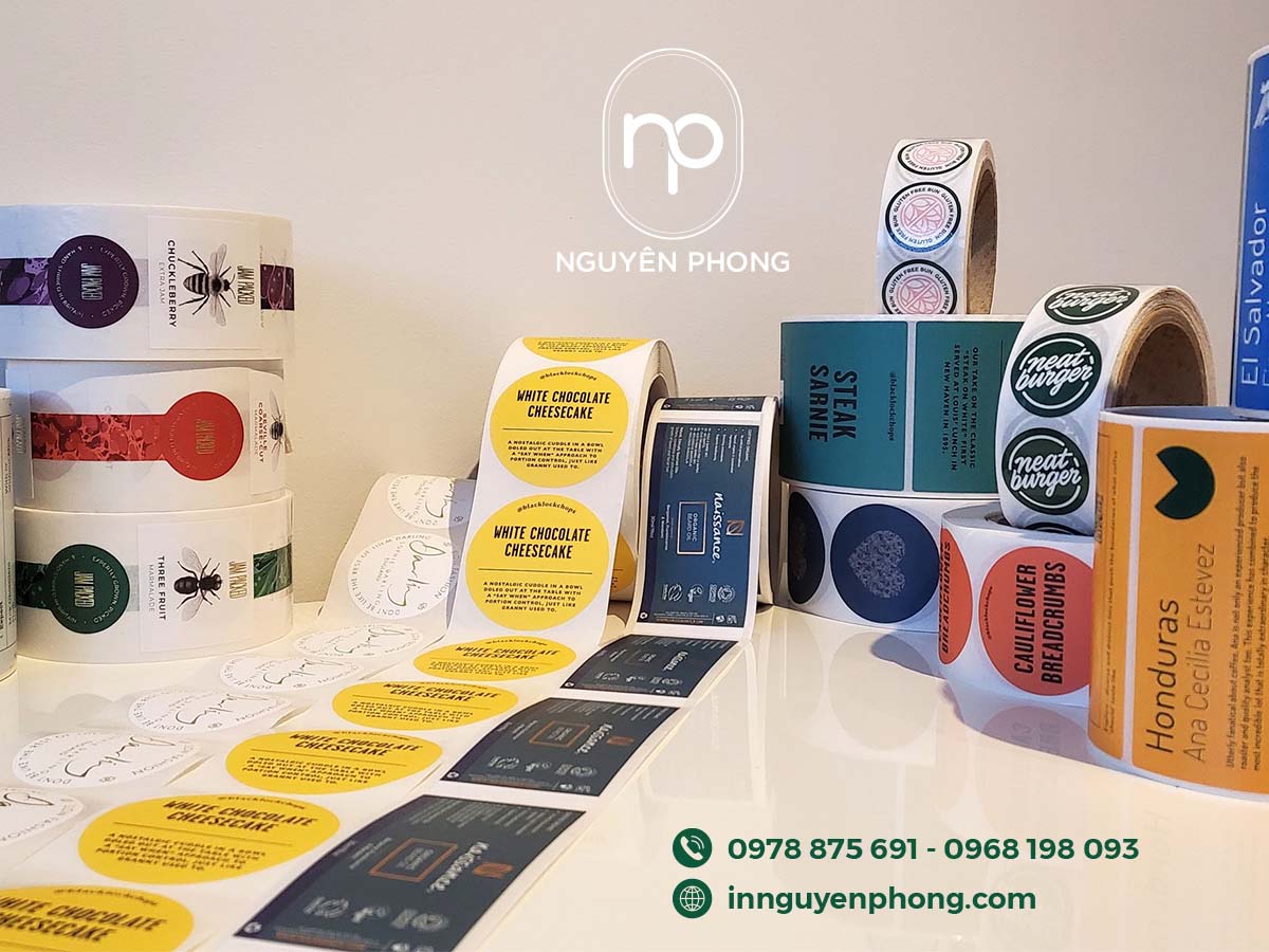 In tem giấy - Quảng bá sản phẩm dễ dàng với thiết kế riêng