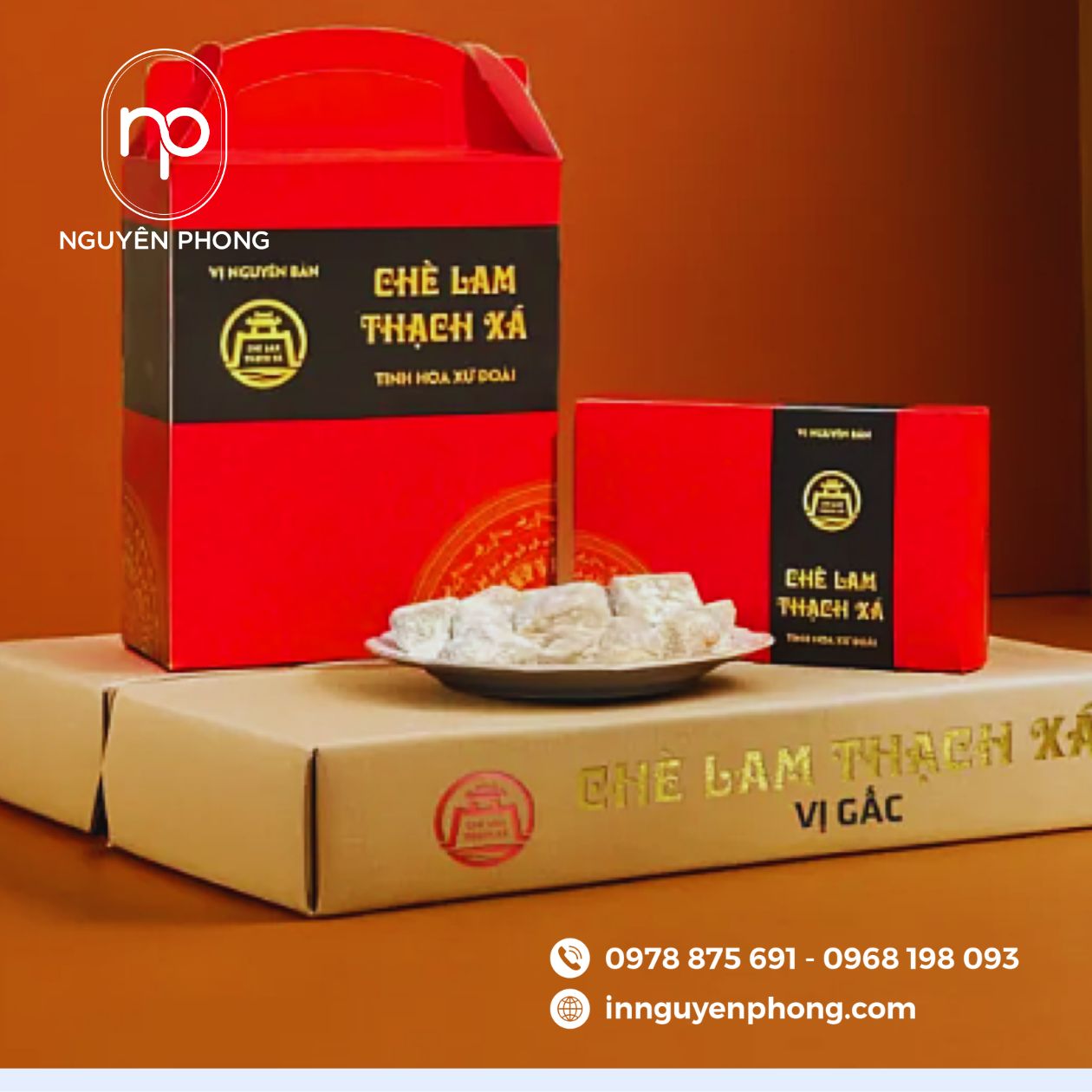 Hộp Giấy Đựng Bánh Chè Lam Đẹp - Giá Rẻ Và Sang Trọng