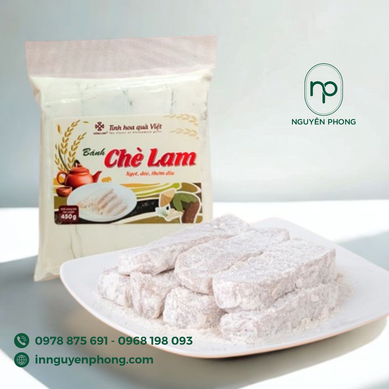 In tem bánh chè lam đẹp, chuyên nghiệp, giá rẻ
